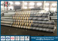 China Galvanized Steel Transmission Poles / Tapered Steel Pole 7~30mm Thickness for sale