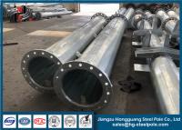 China Galvanized Structural Steel Tubing , Transmission Steel Tubular Pole for sale