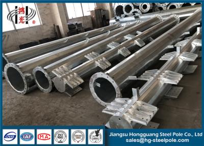 China Hot Dip Galvanized Steel Pole for Low Voltage Applications with Corrosion Resistance for sale