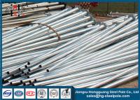 China Outdoor galvanized Structural 16 Meter Steel Tubular Pole for sale