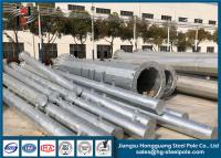 China Hot Dip Galvanized ASTM A123 Steel Power Pole for sale