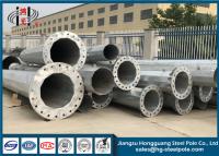 China metal High Voltage 220KV 25m Electrical Power Pole for sale