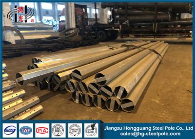 China Galvanized Steel 220KV 2.75mm Power Transmission Pole for sale