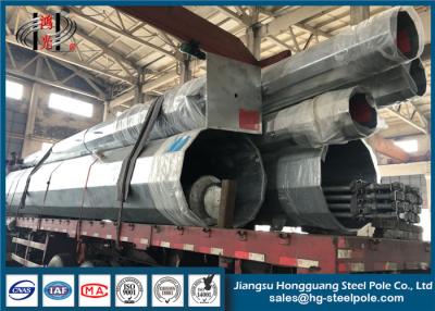 China Galvanised Steel Q235 220KV Electrical Service Pole for sale