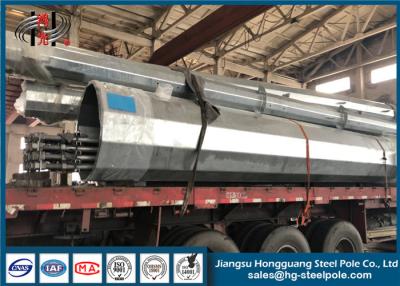 China Hot Roll Steel Utility 220KV A123 Electrical Power Pole for sale