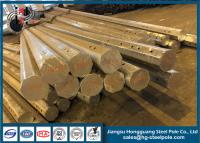 China Flange Mode Steel 3.0mm 69KV Electrical Power Pole for sale