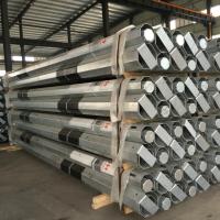 China High Voltage 110kv 45FT Steel Electric Pole Anti Corrosion for sale