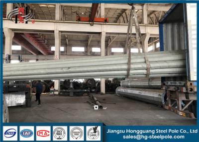 China Q235 Or Q345 Electric Galvanized Steel Pole With Climbing Rung for sale