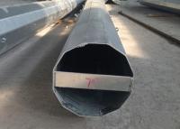 China Overlap  connection Conical galvanized Steel Poles H15m 2mm - 6mm for sale