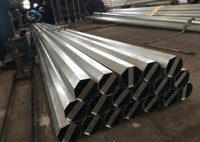 China Galvanized Polygonal Steel Electric Power Pole for sale