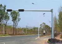 China Galvanized  ASTM A123 Polygonal  Traffic Signal Pole for sale