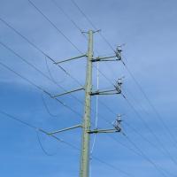 China Flange Connection Galvanized Electrical Poles For Power Transmission for sale