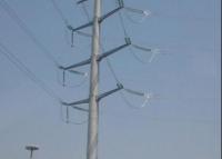 China 35kv Tapered Steel Electric Power Pole Galvanized For Power Transmission for sale