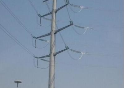 China 35kv Tapered Steel Electric Power Pole Galvanized For Power Transmission for sale