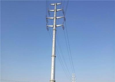 China 33kv Electrical Steel Tubular Tower Pole Galvanized Power Transmission Line for sale