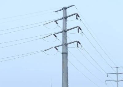 China Dodecagonal 110KV Hot Dip Galvanization Steel Electric Power Pole For Telecommunication for sale