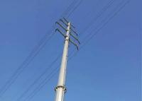 China 66KV Electric Masts Galvanized Power Transmission Line Steel Pole for sale