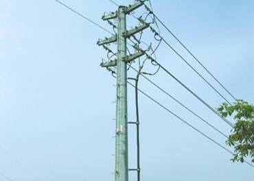 China Gr60 345 MPA Electrical Power Pole Transmission Line Overlap Steel Tubular Pole for sale