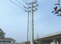 China 200KV Hot Dip Galvanized Steel Tubular Pole For Distribution Line for sale