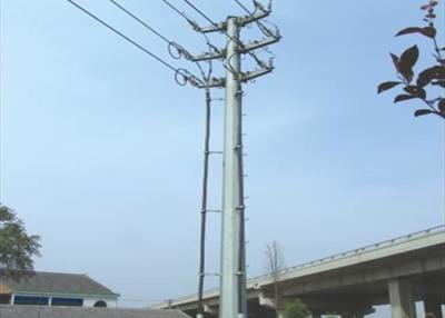 China 200KV Hot Dip Galvanized Steel Tubular Pole For Distribution Line for sale