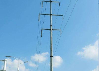 China 60FT Stainless Steel Electrical Post Steel Pole Galvanized Octagonal For Transmission Lines for sale