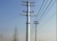 China Steel Sheet Metal Fabrication Electric Power Distribution Pole Galvanized for sale