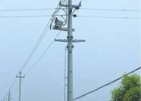 China Steel Tapered Electrical Power Pole 220KV Anti Corrosive Power Transmission Pole for sale