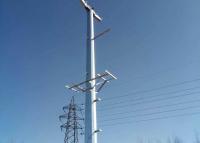 China 500KG Design Load Q345 Hot Dip Galvanized Electrical Steel Tubular Pole for sale