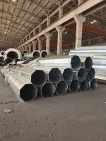 China 110KV Galvanized Steel Tubular Electrical Pole For Power Transmission for sale
