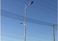 China Conical Polygonal Single Arm Galvanized Road LED Light Pole For High Way for sale