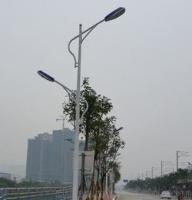 China 8 Meters Conical Hot Dip Galvanized Street Lighting Poles With 1.5M Single Arm for sale