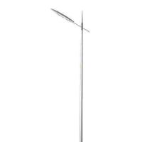 China Polygonal Single Arm Road Lamp Pole Q235 Hot Dip Galvanized for sale