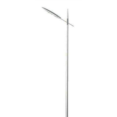 China Polygonal Single Arm Road Lamp Pole Q235 Hot Dip Galvanized for sale