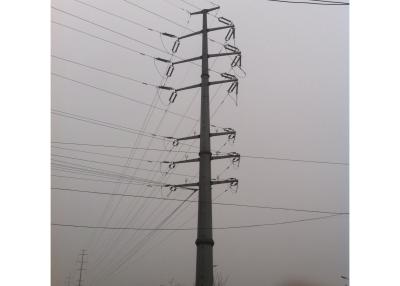 China 16m Galvanized Steel Electrical Power Pole Tubular With Flange Mode Transmission for sale