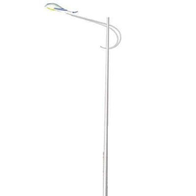 China 6meters Street Lighting Pole Galvanized Octagonal With Single Arm for sale