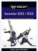 China 3kw Compact Hand Held Plastic Extruder Weldy Booster Ex2 for sale