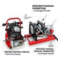 China Dual Clamp 110mm HDPE Manual Butt Welder Single Phase Compact for sale