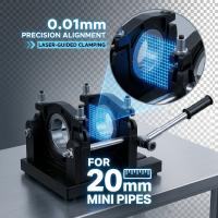 China Four Clamp 200mm HDPE Manual Butt Fusion Welder | PP PE PVDF for sale