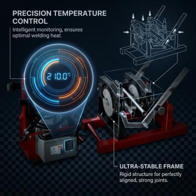 China Poly Pipe 160mm Manual Butt Welder 60HZ Fusion Equipment for sale