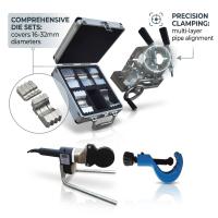 China Four Clamp 200mm HDPE Manual Butt Fusion Welder | PP PE PVDF for sale