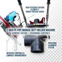 China Thermofusion Hydraulic Butt Welder PP PE PVDF 63-200mm for sale