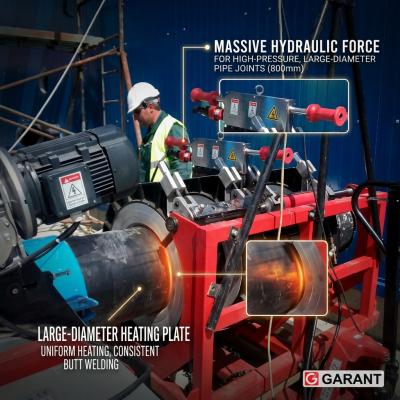 China Single Phase 220V HDPE Butt Fusion Welder | Manual CE Certified for sale