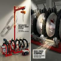 China PVDF HDPE Pipe Butt Fusion Machine 630mm | SMD-B630/315H Hydraulic for sale