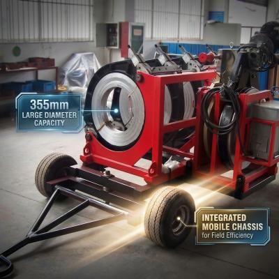 China PVDF Plastic Pipe Butt Fusion Welder 160mm | ISO Certified Manual for sale