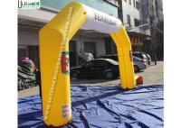 China Custom Made Yellow Inflatable Arches EN71 For Outdoor Advertising for sale