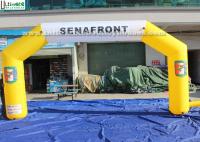 China Custom Made Yellow Inflatable Arches EN71 For Outdoor Advertising for sale