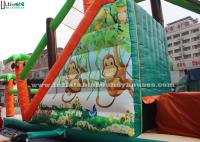 China Kids Inflatable Obstacle Sport Mega Run Jungle Basejump Fireproof for sale