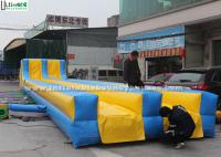 China Commercial Double Lanes Inflatable Slip N Slide 20m x 3.5m for Adults for sale