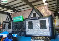 China Durable Portable Inflatable Pub House 12x6x6m Lead Free PVC Tarpaulin for sale