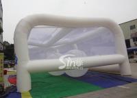 China Adults energy challenge running inflatable obstacle tent with transparent balls inside for sale